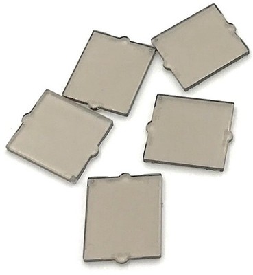 Lego 5 New Trans-Brown Old Trans-Black Glass for Windows 1 x 2 Flat ...