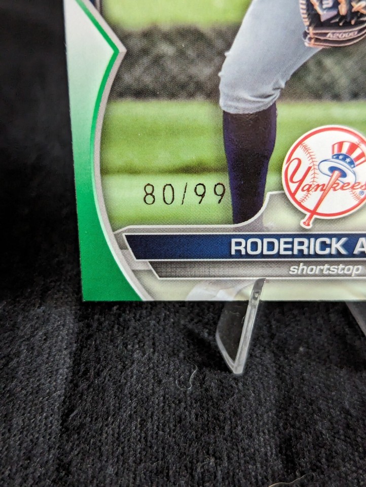 RC RODERICK ARIAS 2023 BOWMAN PROSPECTS GREEN NEW YORK YANKEES #/99 | eBay