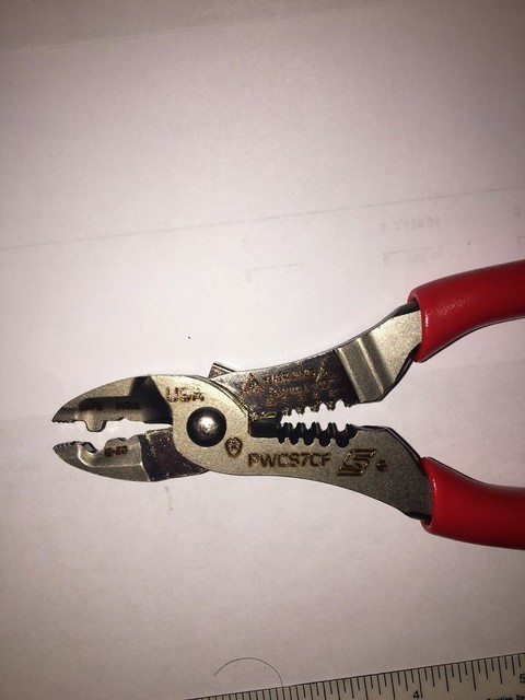 Snap-on PWCS7ACF 7" Long Red Wire Stripper Crimper Cutter for sale ...
