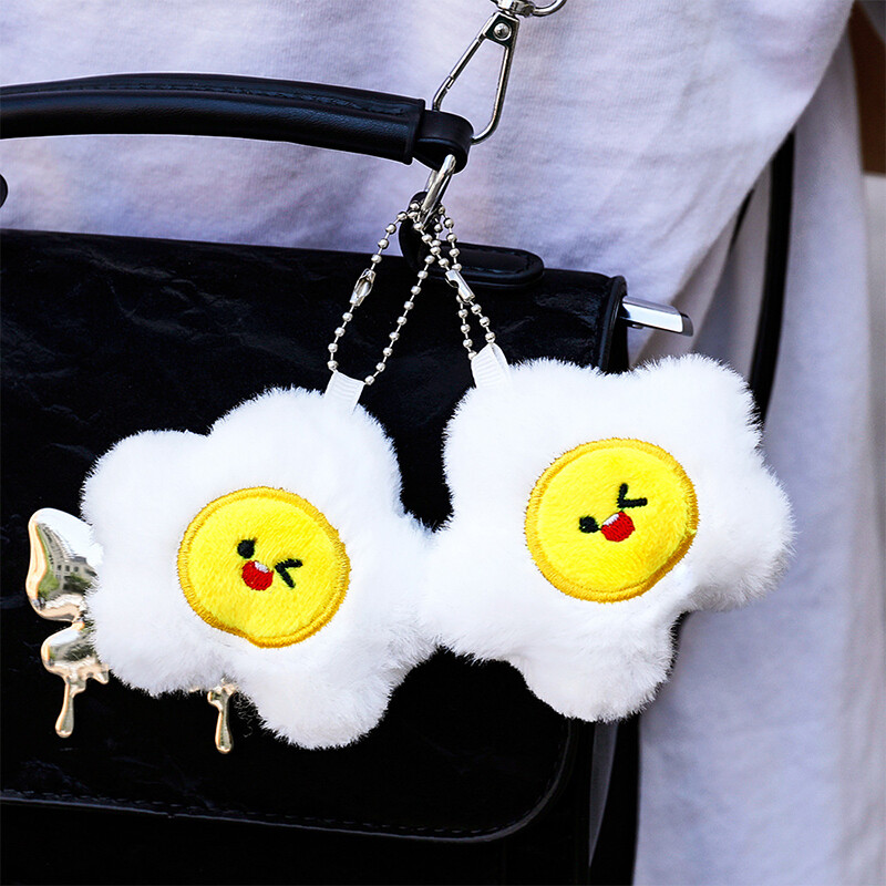 Cute Plush Sun Flower Keychain Doll Toy Key Ring For Women Girls ...