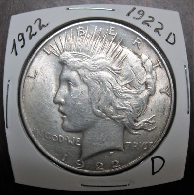 1922-D $1 Peace Dollar, Liberty Silver Dollar, 90% Silver, ⭐897⭐V5⭐ | eBay