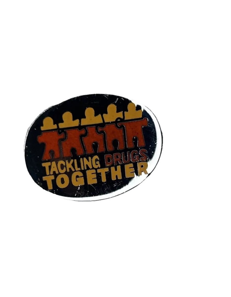 VTG Tackling Drugs Together (War on Drugs) Enamel Lapel Pin (D.A.R.E ...