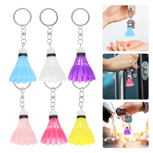 6pcs Hanging Key Adornment Bag Hanging Pendants Badminton Hanging ...