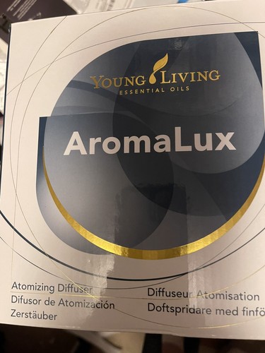 Young Living Book +AromaLux Atomizing Waterless Diffuser NIB! Extra Top ...