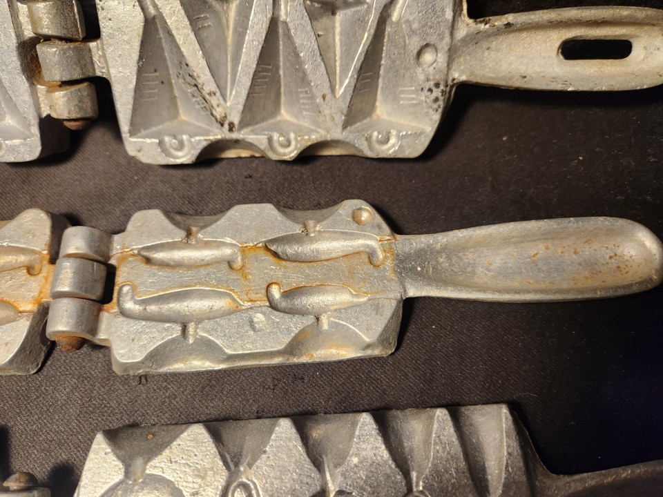 VINTAGE SET OF 4 - C. Palmer Lead Molds No. 402, 351, 301 and 201 | eBay