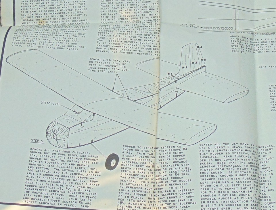 Vintage Sterling Mambo RC Model Airplane Kit Plans, good shape | eBay