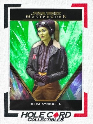 HERA SYNDULLA 2024 Topps Star Wars Masterwork #53 Green Refractor 83/99 ...