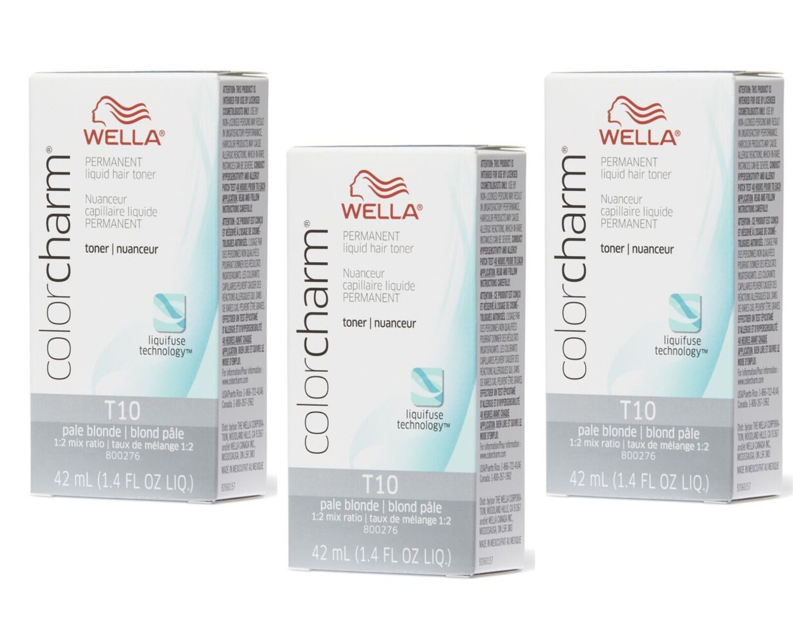 WELLA COLORCHARM Permanent Liquid Toners T10 Pale Blonde 1.4 oz | eBay