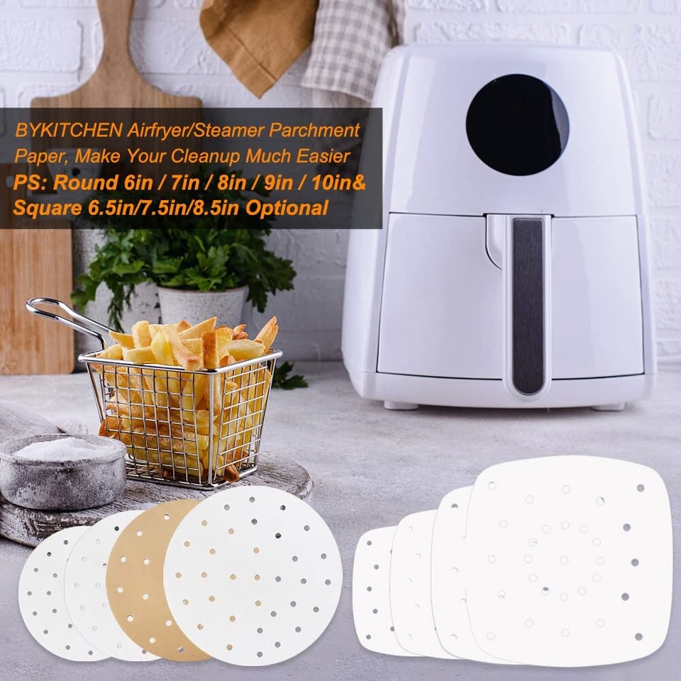Perforated Parchment Paper Set Of 100 8 Inch Liner/bamboo Steamer Paper ...