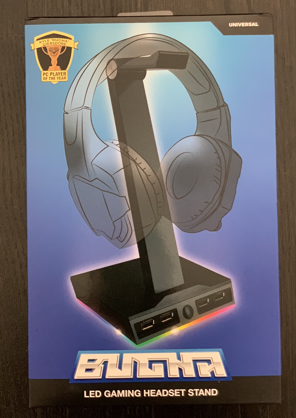 BUGHA LED Gaming Headset Stand With 4 USB Ports, Brand NEW | eBay