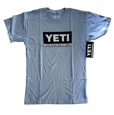 YETI Coolers Carolina Blue Billboard Logo Short Sleeve T-Shirt (X-Large ...