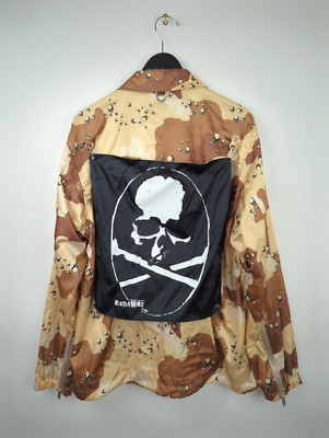 RARE MASTERMIND JAPAN Mens Sz L Coach's Jacket w/ Skull Flag Patch ...