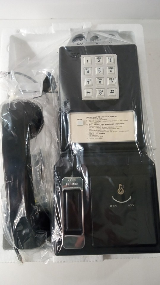 NOS Payphone Jr Desktop Wall Mount Pay Phone 1980s Coin Bank NEW ...