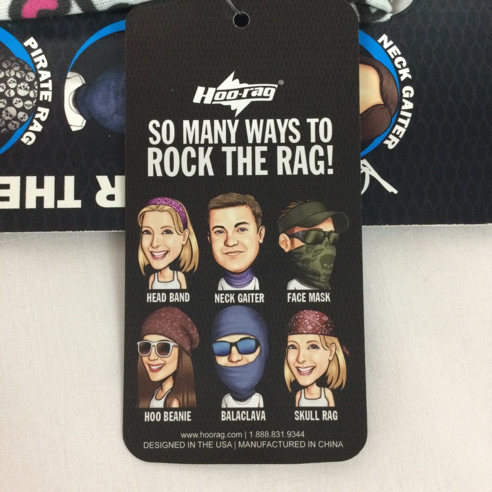Hoo-Rag The better Bandana, Neck Gaitor, Bandana, Scarf, Full Throttle ...