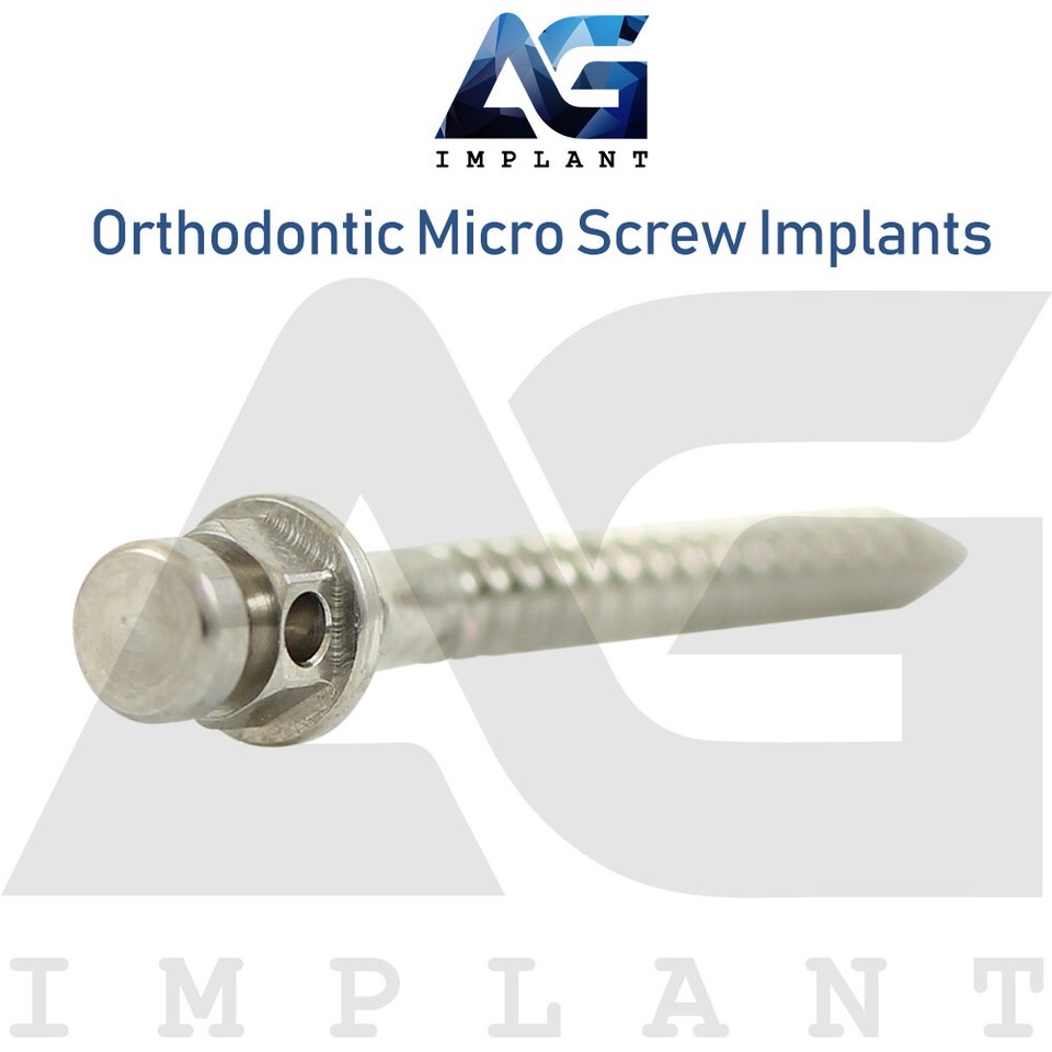 5 Dental Self Drilling Orthodontic Micro Screw Titanium Sterile 2x12mm ...