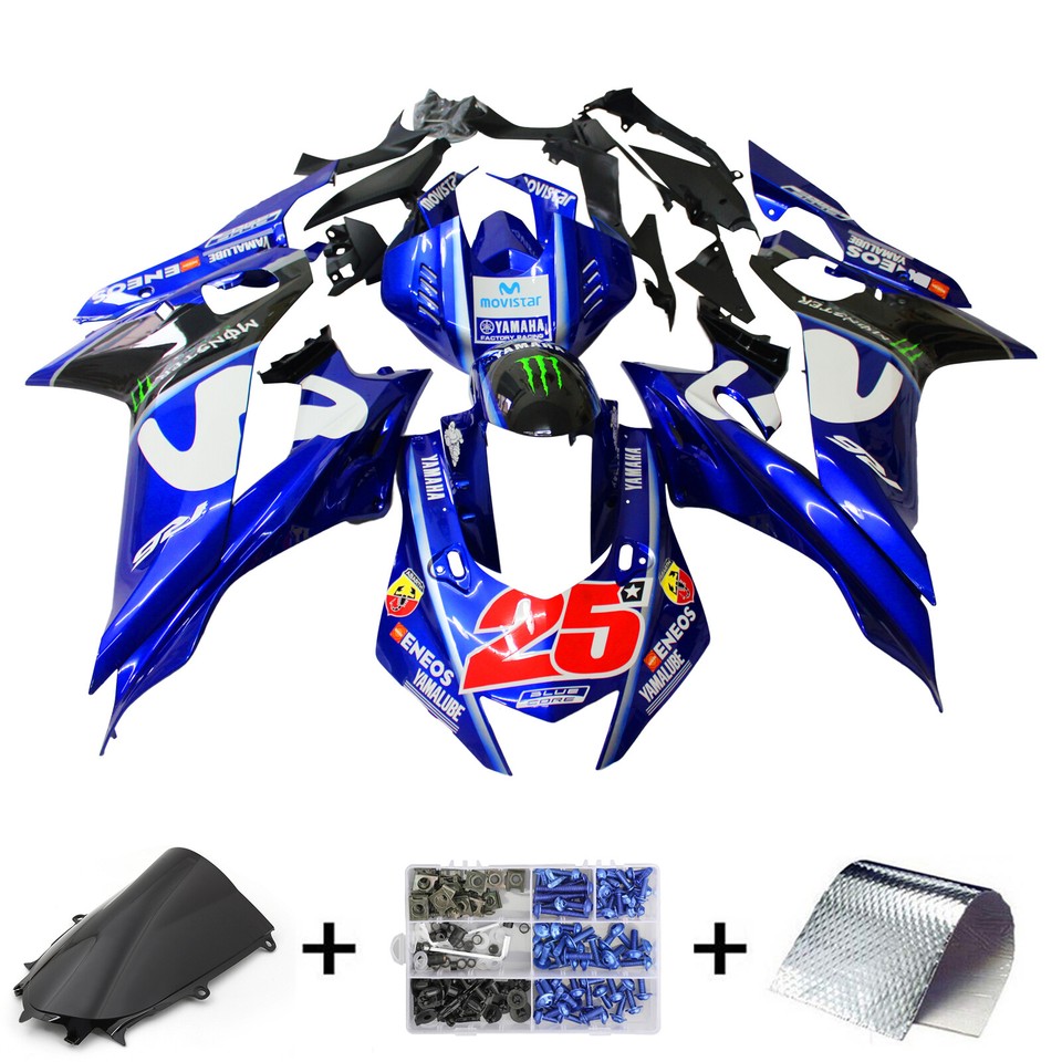 Injection Fairing Kit Bodywork Plastic ABS fit For Yamaha YZF-R6 2017 ...