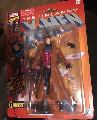 MARVEL LEGENDS GAMBIT FIGURE VINTAGE RETRO SERIES MOC CLASSIC GAMBIT ...