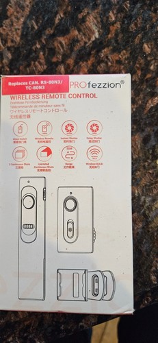 PROfezzion Wireless Shutter Release Remote Control Replaces Canon RS ...