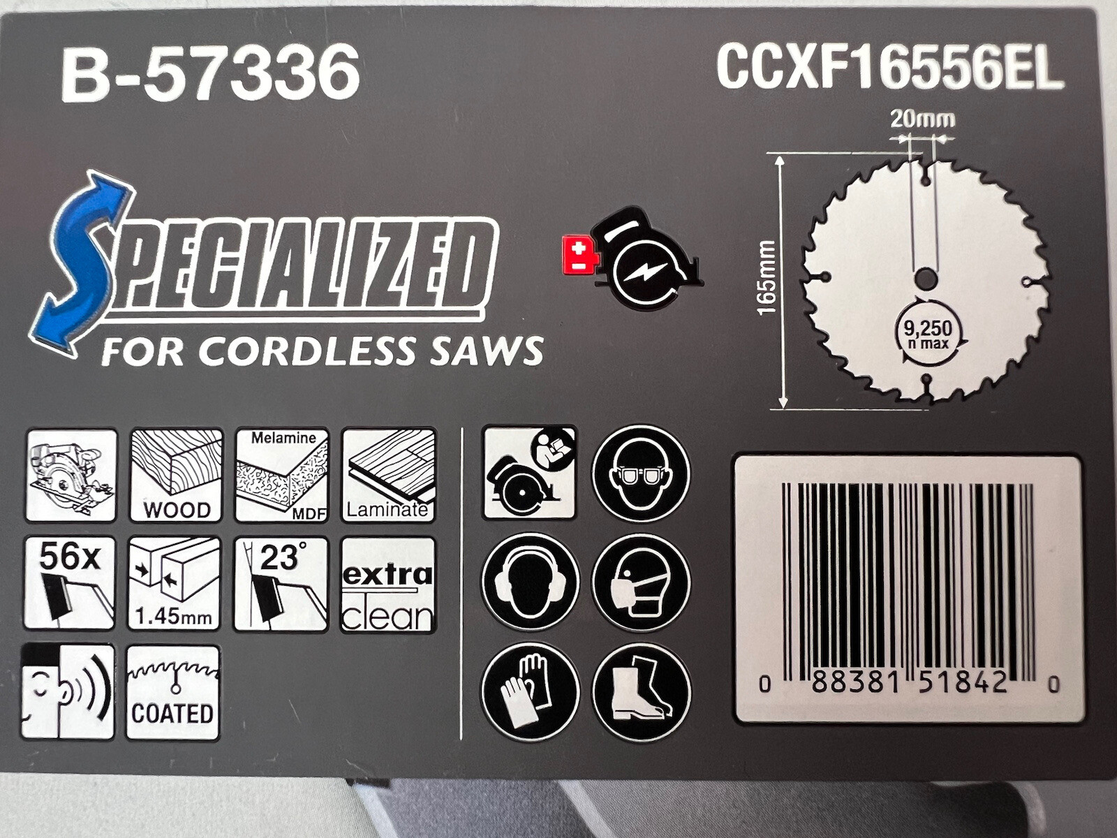 Genuine Makita 165mmx20mmx 56T Specialized Plunge Saw Blade For Twin ...