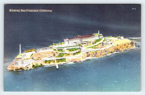 Alcatraz Prison San Francisco CA Vintage Postcard Unused AF121 | eBay