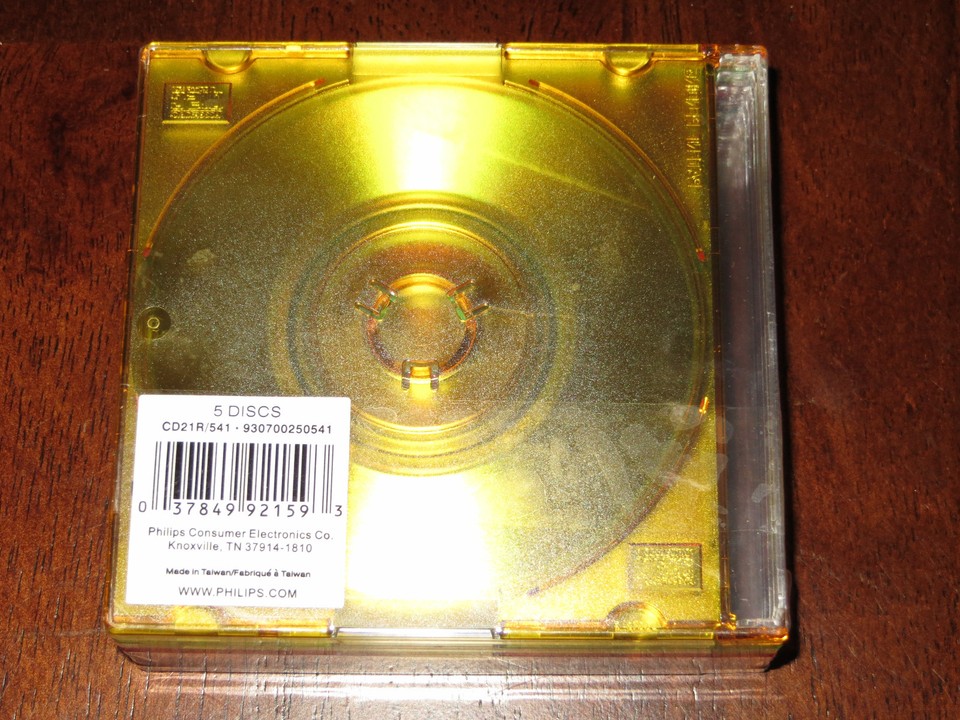 Philips CD-R 21 Discs 5 Pack Silverspeed 16x, New in Case | eBay