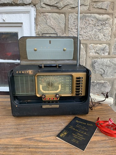 Zenith Super H500 Wave Magnet Antique Oceanic Tube Shortwave Radio AS ...