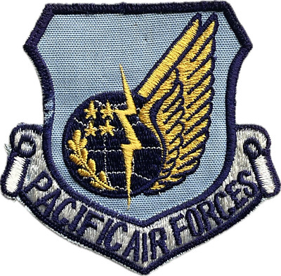 WARTIME JAPANESE MADE US AIR FORCE USAF PACIFIC AIR FORCES PATCH (1147) | eBay