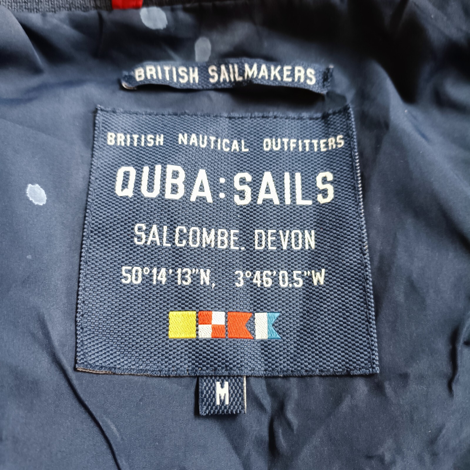 QUBA SAILS JACKET Size Med - CUSTOMISED / SPRAY PAINTED - WRECKED ...