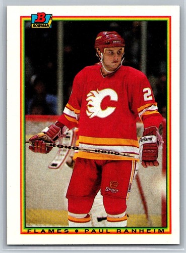 1990-91 Bowman Paul Ranheim Rookie Calgary Flames RC #100 | eBay