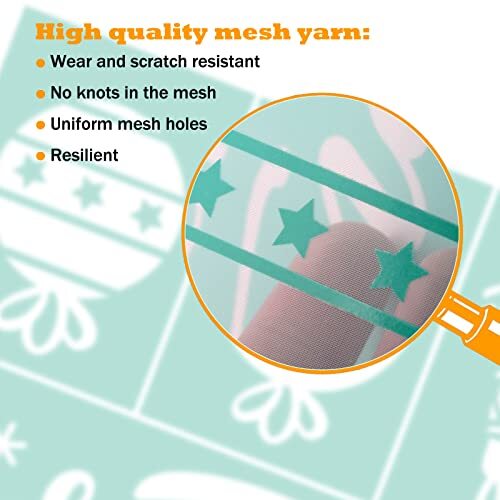 Silk Screen Stencil Reusable Adhesive Stencil Mesh Adhesive Mold for ...