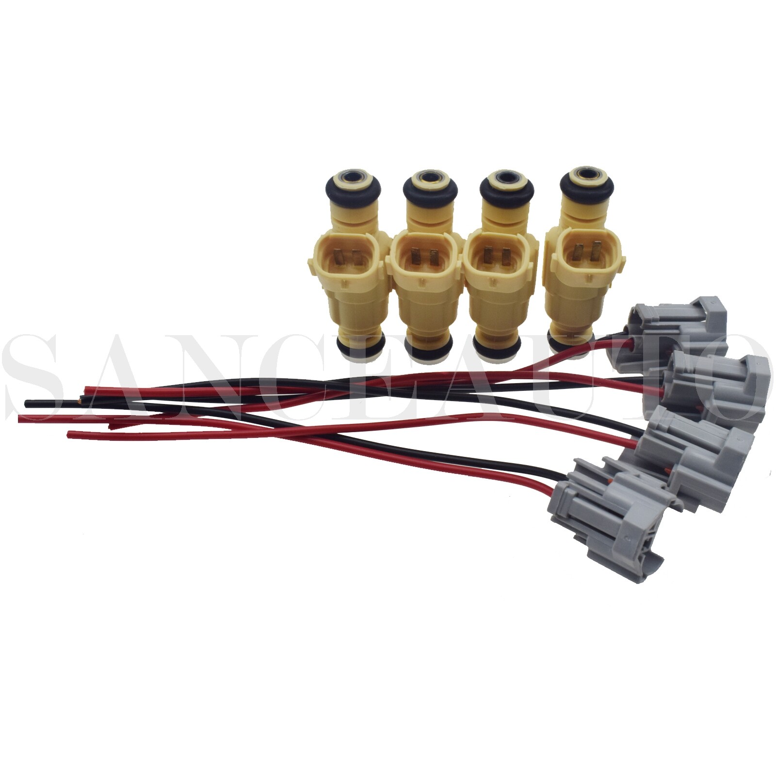 Fuel Injectors W/ Connector 3531023600 For Hyundai Santa Fe Kia Optima ...