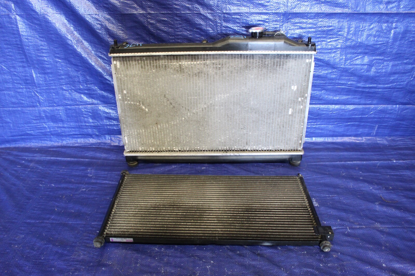 2005 HONDA S2000 AP2 F22C 2.2L OEM RADIATOR CONDENSER & COOLING FANS ...