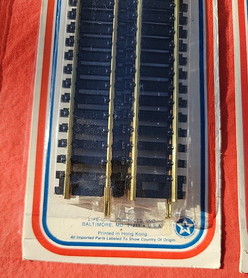 12 Packs Life Like HO Scale 9 Straight Train Track 8600 & 3 Packs of ...