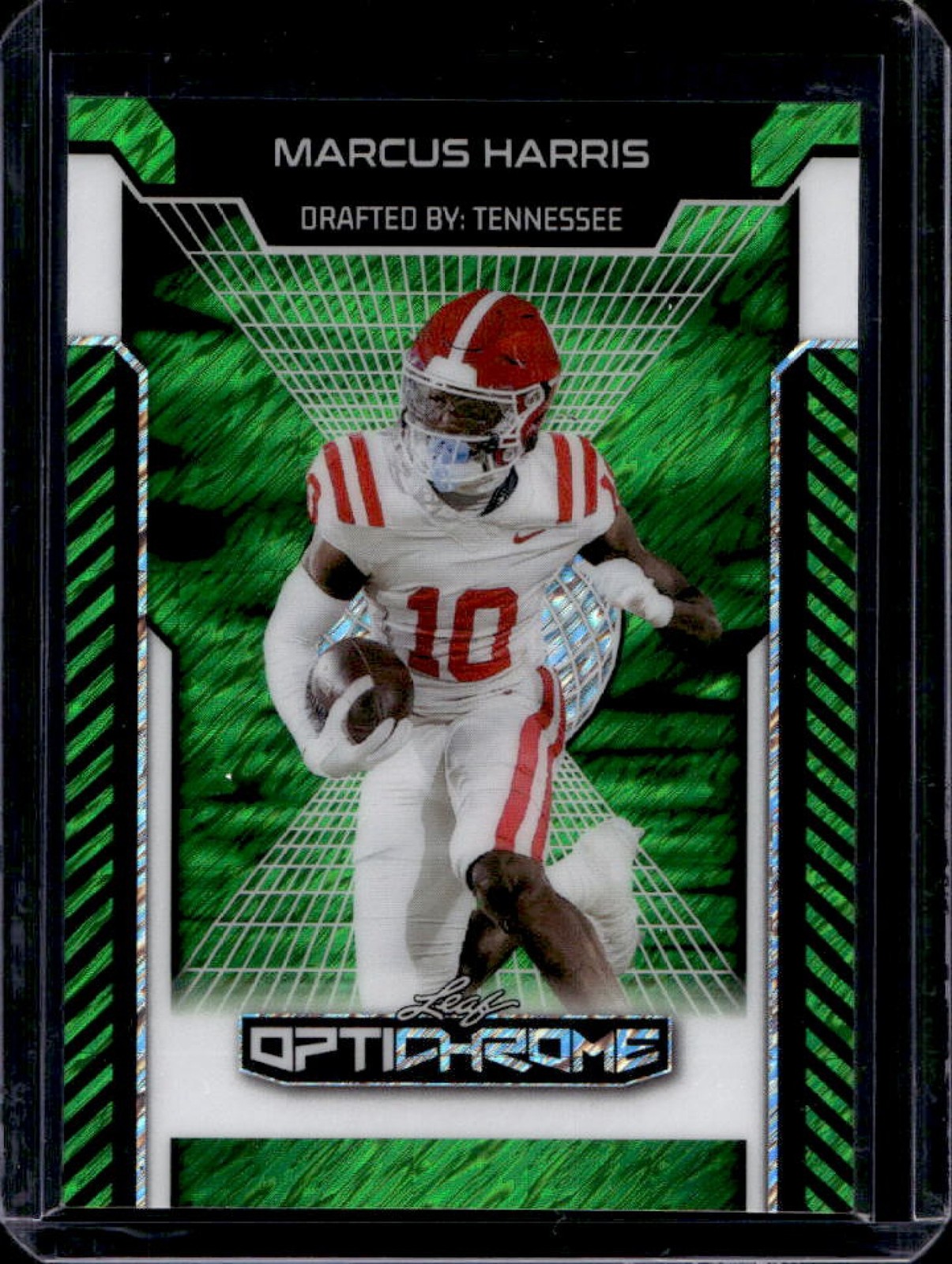 Marcus Harris 2025 Leaf Optichrome #A-MH1 Aquatic Autographs - Crystal ...