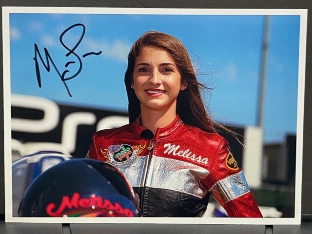 VRHTF NHRA SIGNED MELISSA SURBER PRO STOCK MOTORCYCLE 5" X 7" PHOTO | eBay