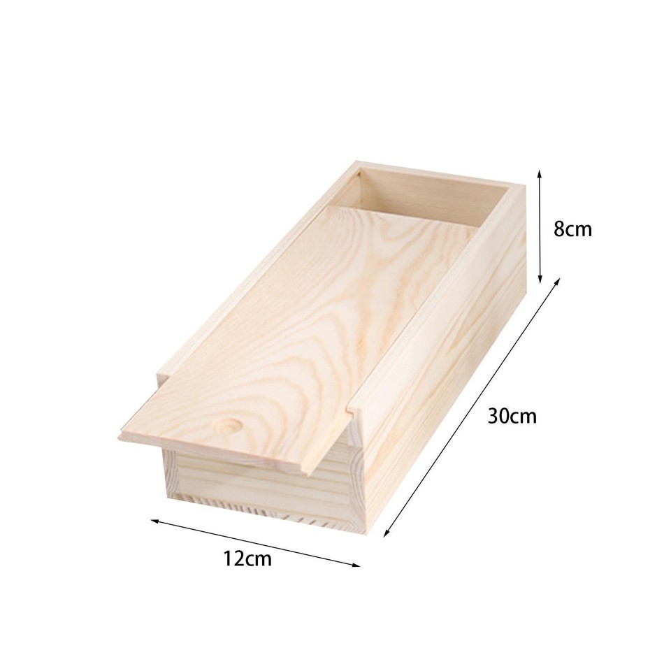 Unfinished Wooden Box Trinket Box Rectangular Wooden Boxes for Crafts ...