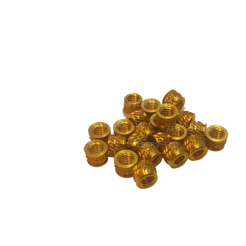 Qty 20 M3 3mm M3-0.5 Brass Threaded Metal Heat Set Screw Inserts for 3D ...