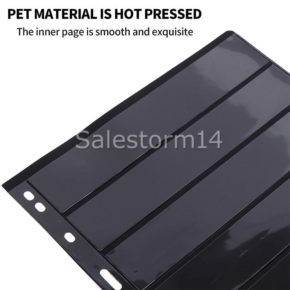 Pack of 20 Sheets Double Sided Stamp Album Stock Pages with 9 Binder ...