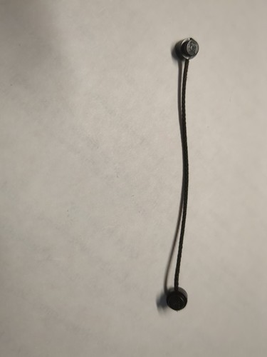 ONE LEGO BLACK STRING WITH END STUDS MEASURES 8CM P/N X127C11 NEW | eBay