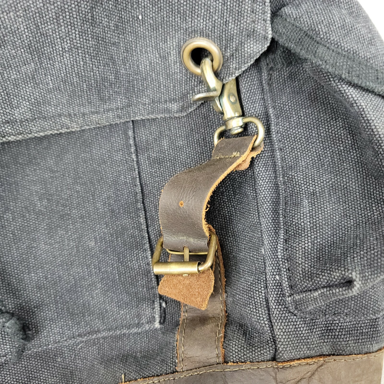 Rothco Mickey Mouse Heavy Gray Black Canvas Leather B… - Gem