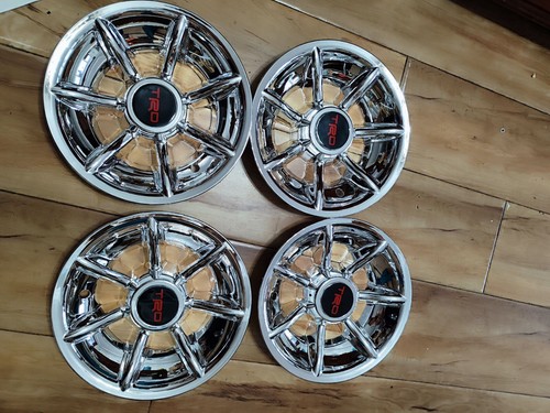 10 Inch Golf Cart Hub Caps Wheel Covers W/ Chrome Spokes For EZGO Cub ...