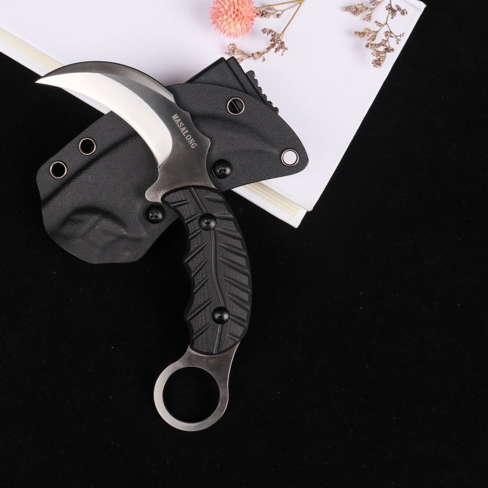 MASALONG Double edged Tactical Claw knife kni233 Anti-rust super ...
