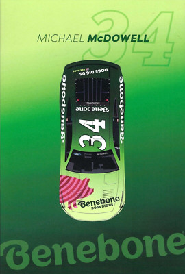 2024 MICHAEL MCDOWELL "BENEBONE" #34 NASCAR CUP SERIES POSTCARD | eBay