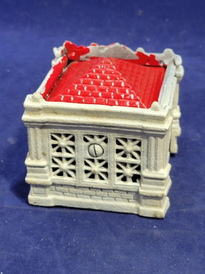 Cast Iron Treasury Bank, Authentic Reproduction Old Time Bank Coin Bank ...
