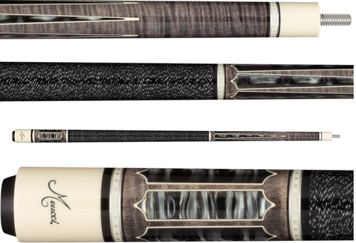 Meucci ME2020BK Black Pearl Points Two-Piece Billiards Pool Cue Stick ...