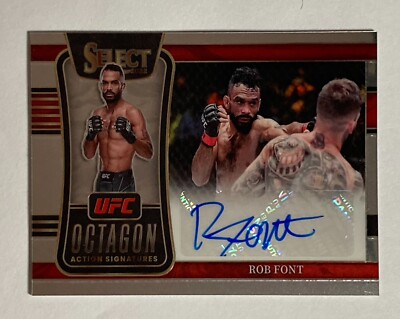 2022 Panini Select UFC Rob Font Octagon Action Signatures Auto | eBay ...