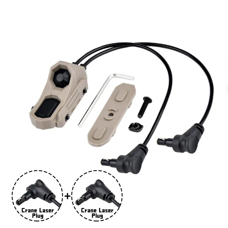 Tactical Flashlight Remote Dual Pressure Switch OGL PEQ DBAL ModButton ...