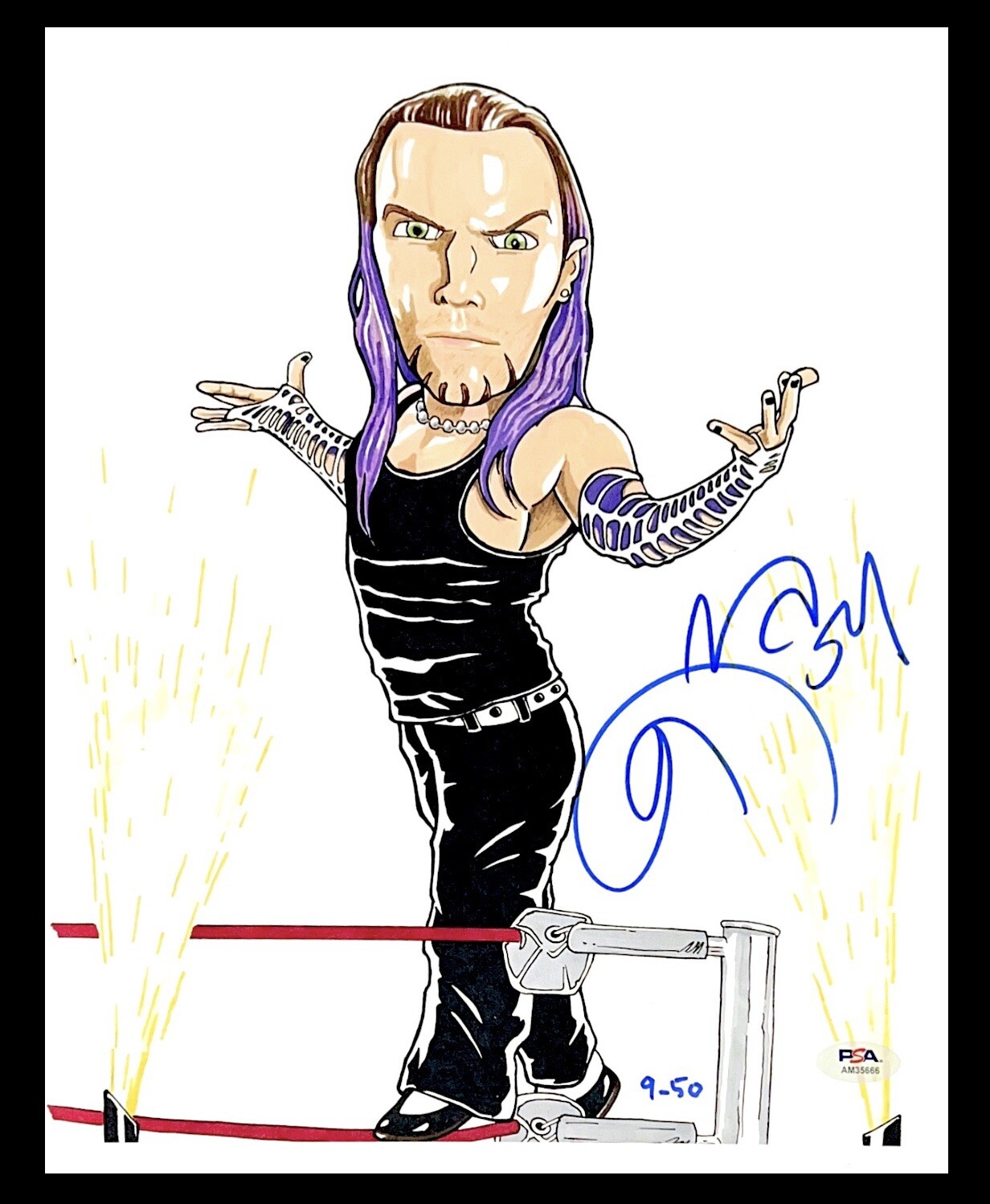 How To Draw Wwe Jeff Hardy Step By Step
