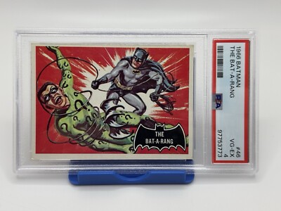 1966 BATMAN (BLACK BAT) - THE BAT-A-RANG - TOPPS PSA 4 VG-EX | eBay