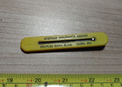 Vintage Stephan Insurance Agency Cuba Missouri Advertising Slide Nail ...